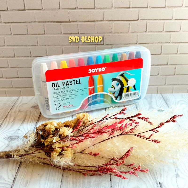 Jual KRAYON JOYKO 12 WARNA OIL PASTEL / CRAYON JOYKO 12 WARNA | Shopee ...