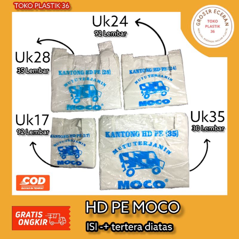 Jual TokoPlastik36 - Plastik Kantong HDPE Moco - Ukuran 17 - Ukuran 24 - Ukuran 28 - Ukuran 35 ...