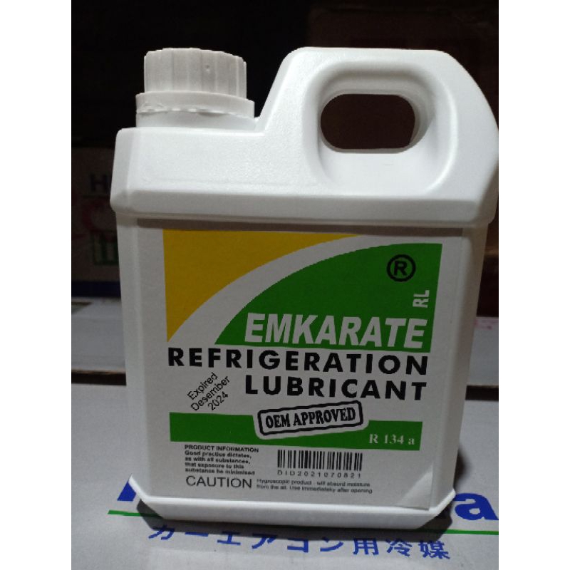 Jual Oli Emkarate R134 Compressor kulkas Refrigeration lubricant 1ltr ...