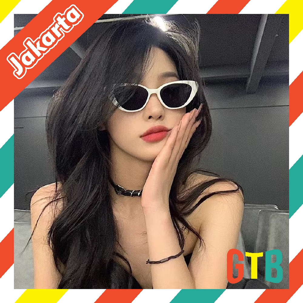 Jual ️GTB ️ Kacamata Hitam Wanita Model cat eye retro Eropa + Amerika frame Kecil G044 | Shopee ...