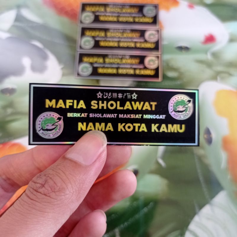 Jual (Minimal Order 10 pcs) Stiker Mafia Shalawat Hologram Vynil ...