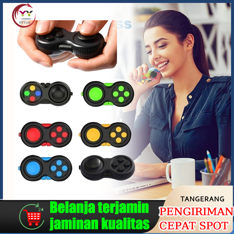 Jual Fidget Pad Controller ADHD Autisme Anak-anak Hadiah Fokus Mainan ...