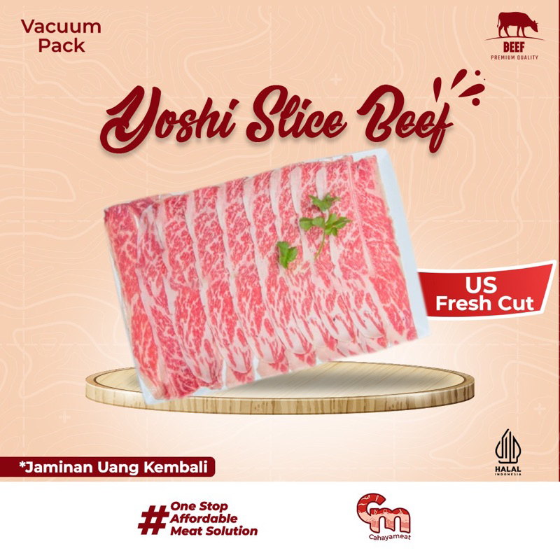 Jual Slice Beef Us Fresh Daging Sapi Iris Tipis 1 Kg Shopee Indonesia