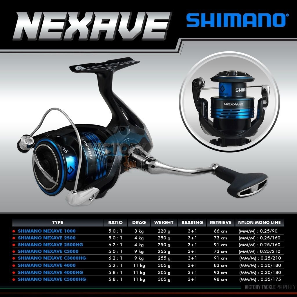 Jual Reel Spinning Shimano Nexave HG FI | Shopee Indonesia