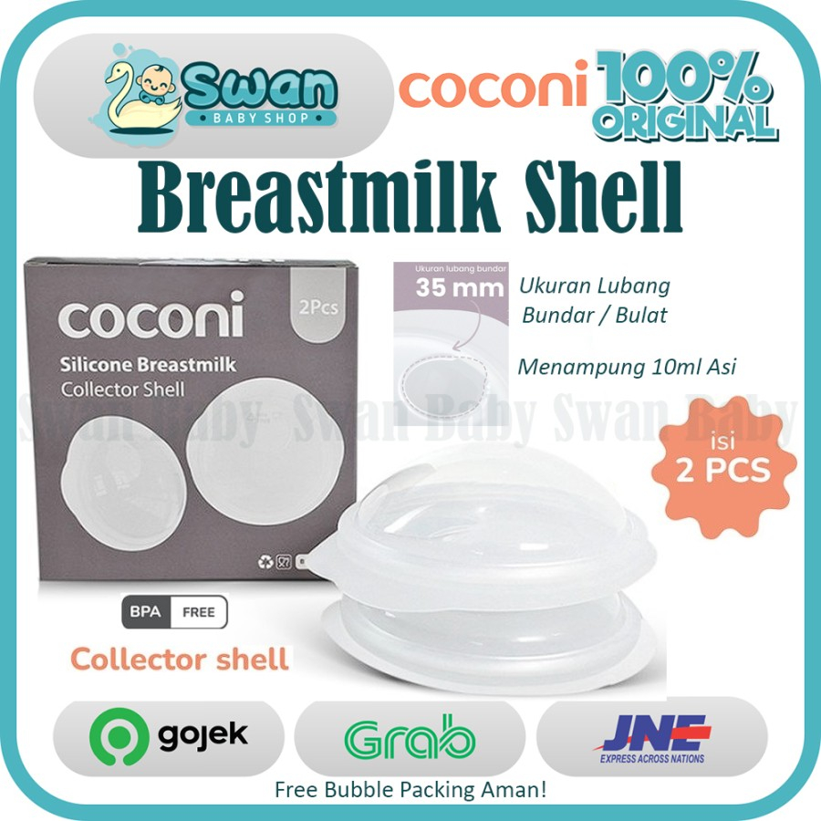 Jual Coconi Breast Milk Collector Shell 2 Pcs / Penampung ASI Silikon 2 ...