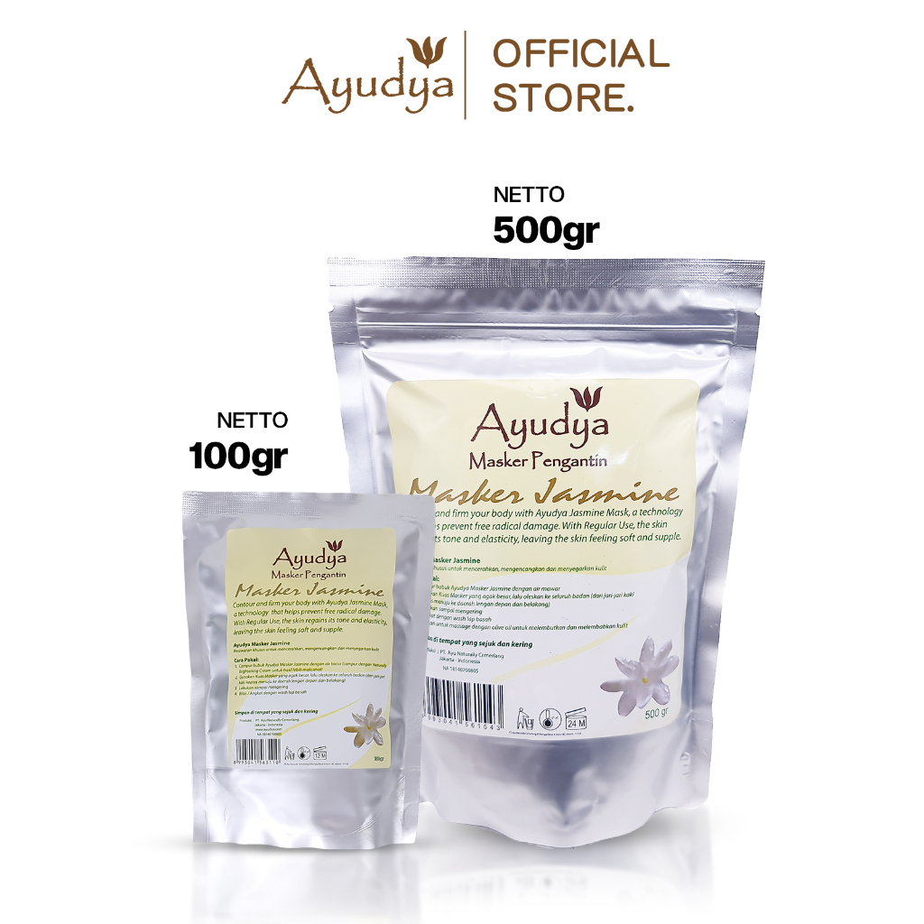 Jual Ayudya Masker Pengantin 100gr / 500gr Jasmine Body Scrub Lulur ...