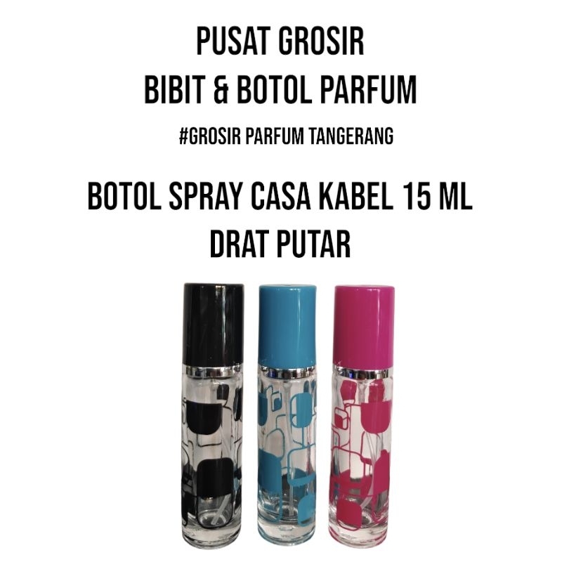 Jual [ LUSIN ] BOTOL SPRAY HM / CASA CABLE 15 ML WARNA . DRAT / PUTAR ...