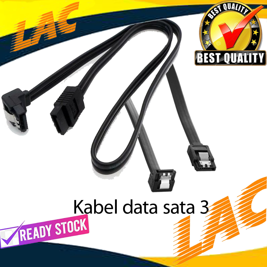 Jual Kabel Data SATA 3 Speed 6Gb/s Klip L / Clip / Jepit | Shopee Indonesia