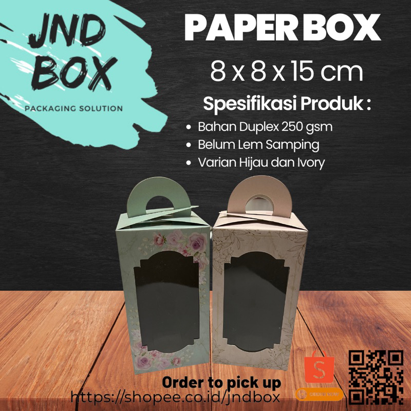 Jual Paper Box 8 x 8 x 15 cm Duplex (Min 5 Pcs) | Shopee Indonesia