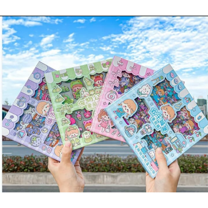 Jual 1box isi 100pcs setiker momo/setiker 2d momo ati air setiker ...