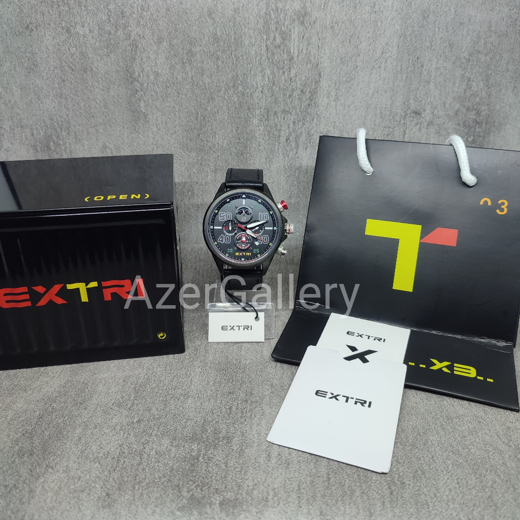 Jual Extri Watch Original X6055 Chronograph Bergaransi 1 Tahun | Shopee Indonesia