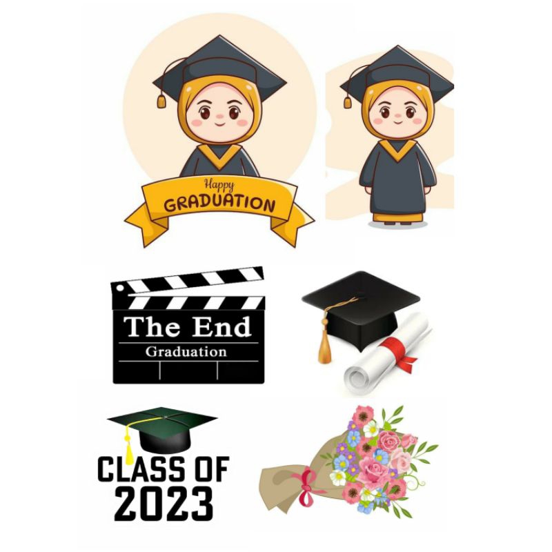 Jual Topper wisuda graduation custom nama | Shopee Indonesia