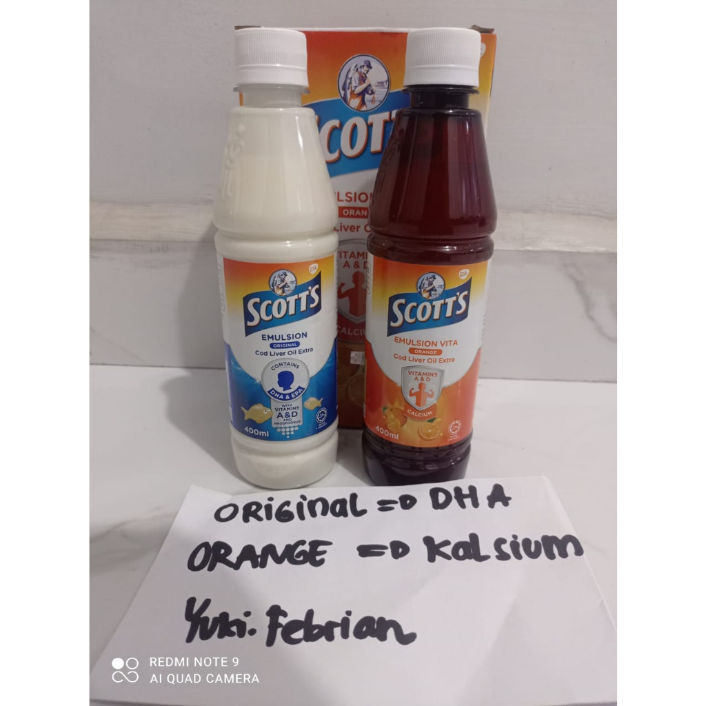 Jual Scott's Scott Emulsion 400 ML | Shopee Indonesia