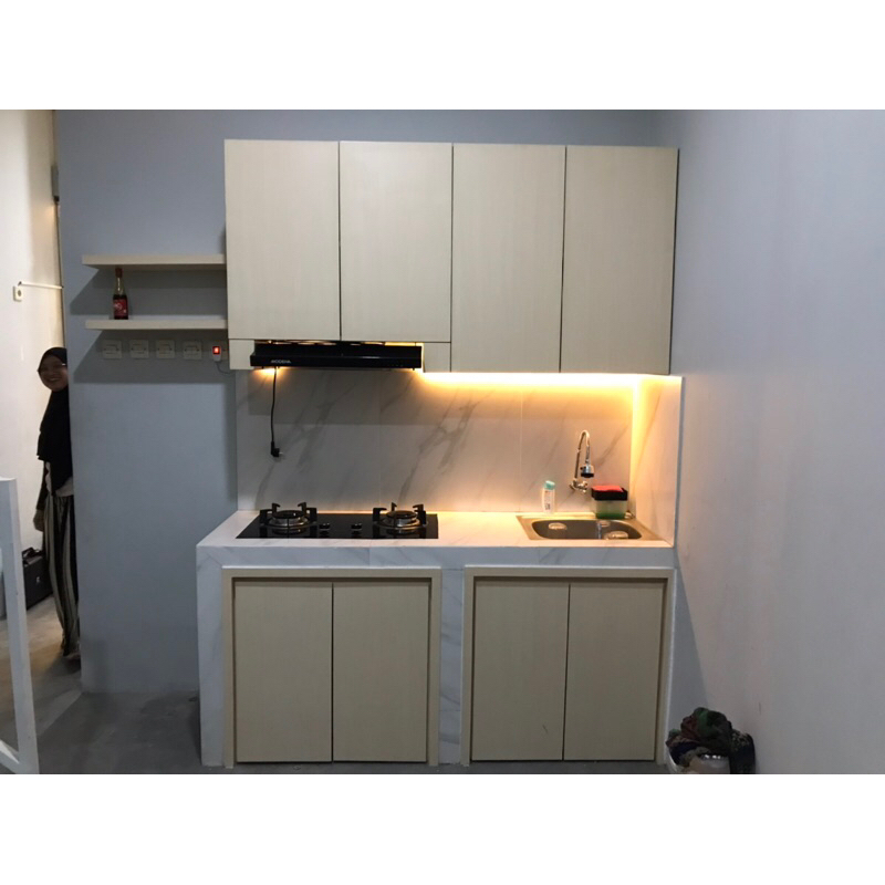 Jual KITCHEN SET ATAS MINIMALIS RAK DAPUR LEMARI DAPUR RAK GANTUNG RAK ...