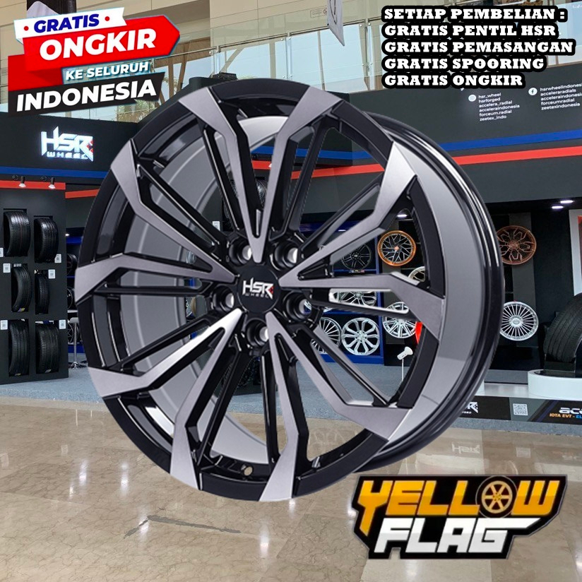 Jual velg mobil ring 19 pcd 5x114,3 HSR Hajime R19 Innova Zenix Xpander ...