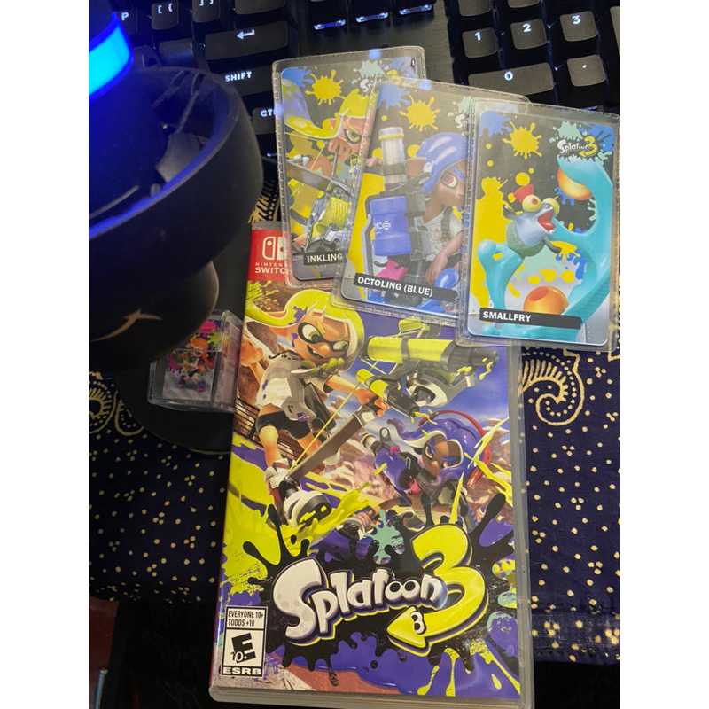 Jual Nintendo Switch Splatoon 3 + Amiibo clone (1 kotak & 3 kartu ...