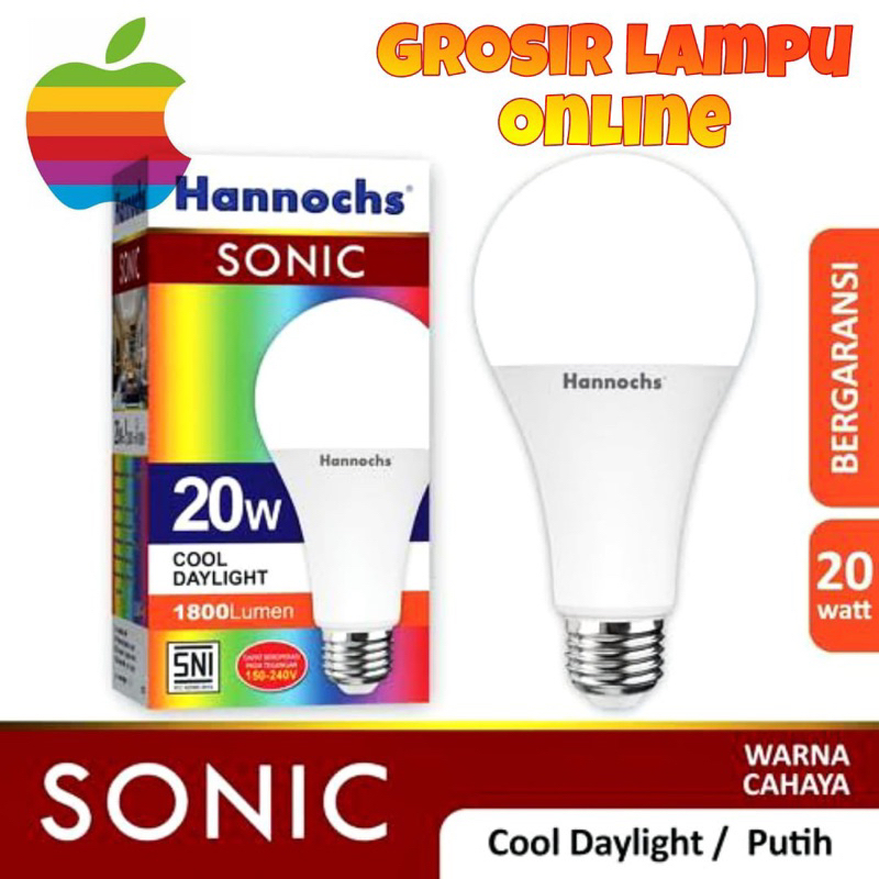 Jual Led Hannochs SONIC 3w 5w 7w 9w 12w 15w 20w - Bohlam Lampu Hannochs ...