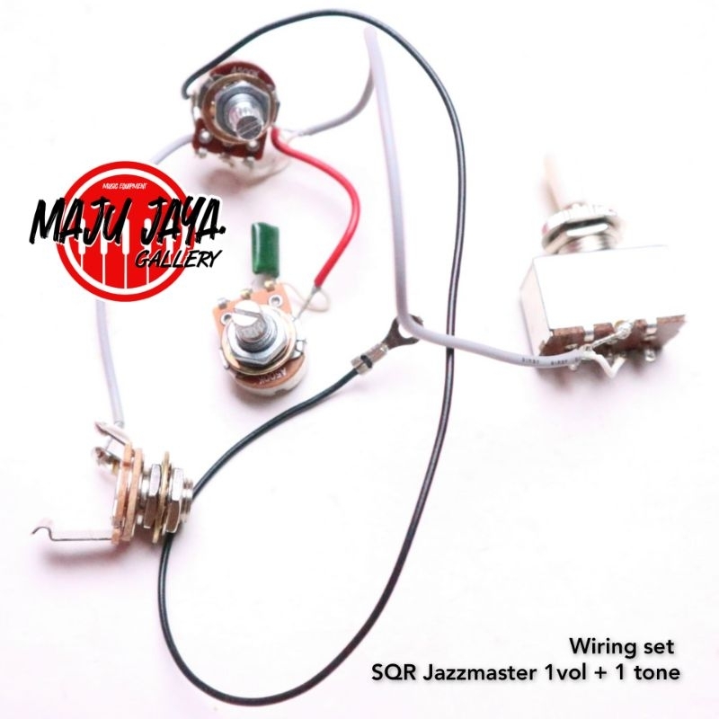 Jual wiring set kit potensio switch gitar elektrik squier part korea ...