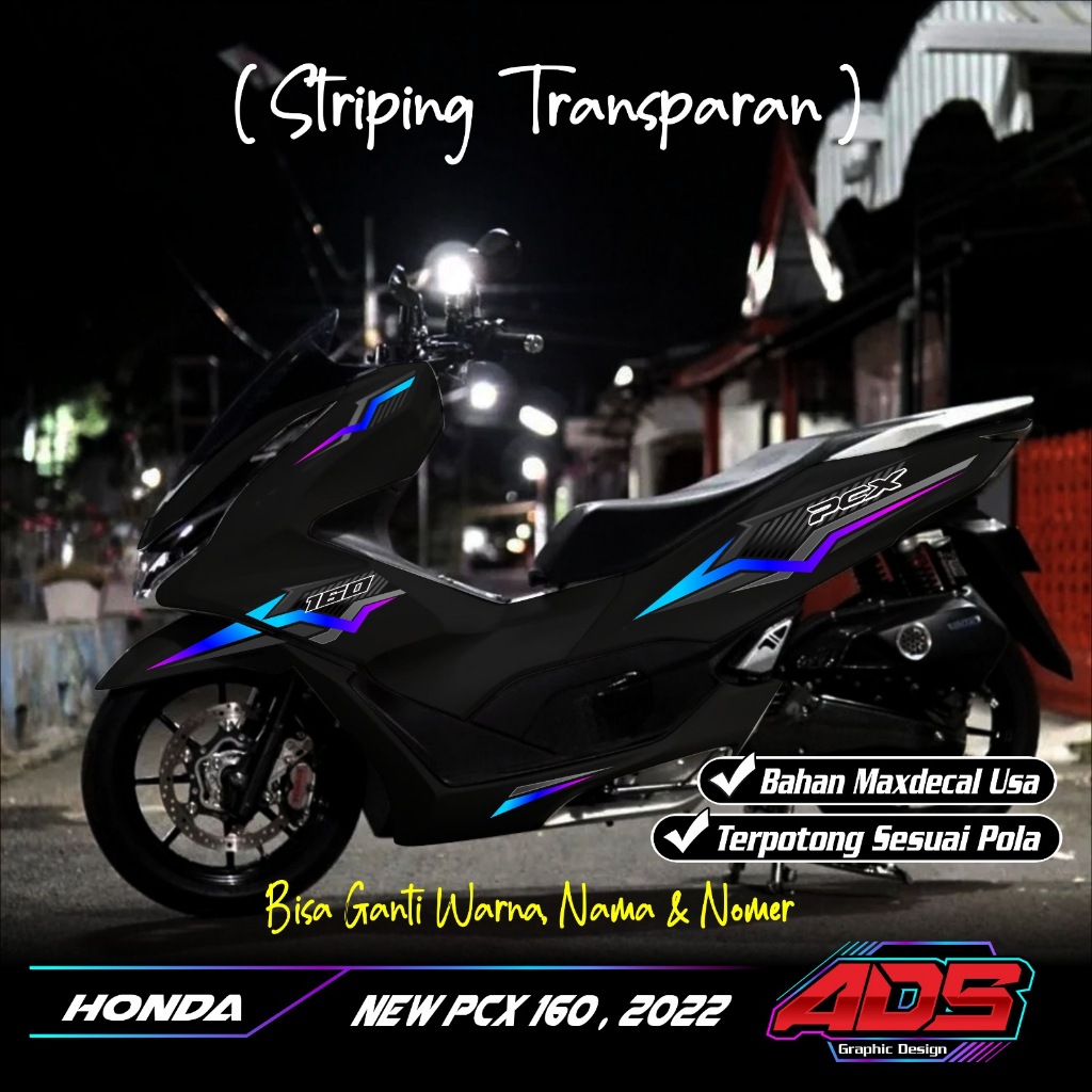 Jual STRIPING NEW PCX 160, 2020-STRIPING NEW PCX 160 2020 TRANSPARAN UV ...
