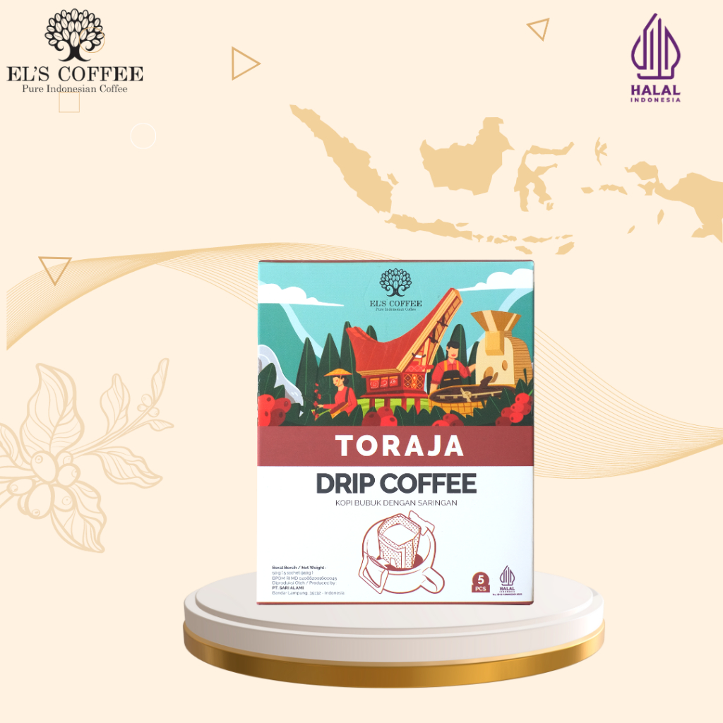Jual EL'S COFFEE Toraja arabica 10Gr 5Pcs Drip Kopi Pure Indonesia ...