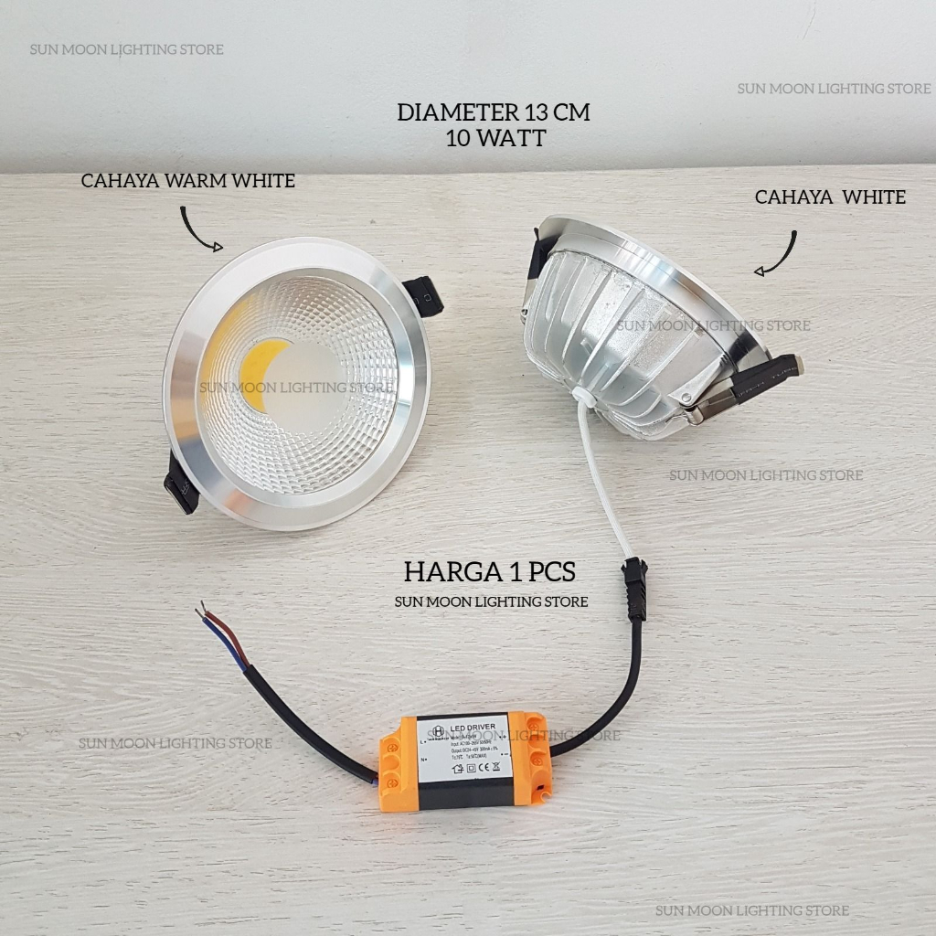 Jual Lampu downlight H310 COB led 10w epistar hanmac | Shopee Indonesia