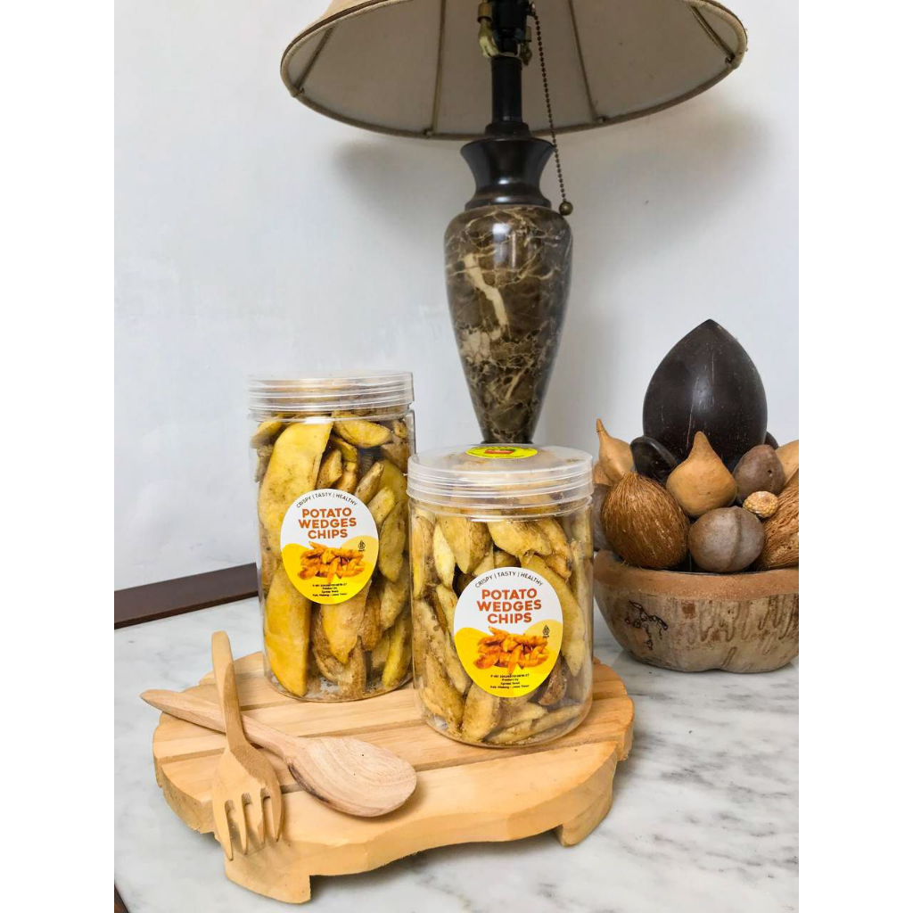 Jual KERIPIK KENTANG WEDGES | POTATO WEDGES CHIPS | Keripik Sehat ...