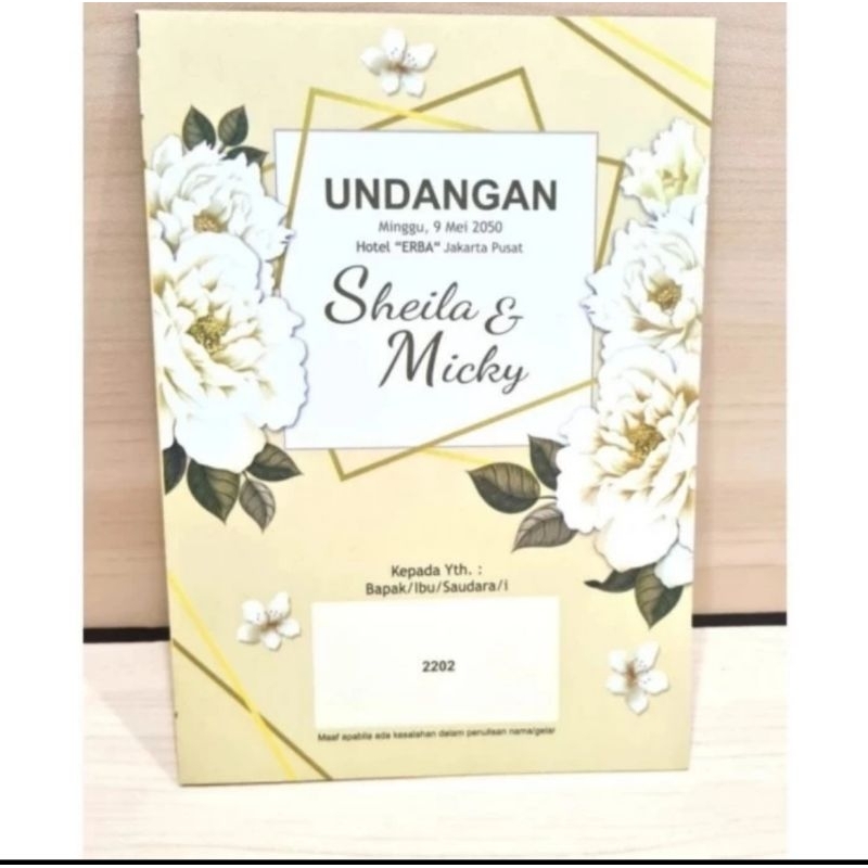 Jual ERBA 2202 Blangko Undangan Nikah Pernikahan Era Baru | Shopee ...