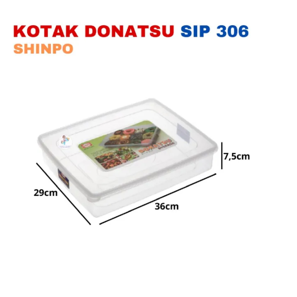 Jual Kotak Tempat Kue - Box - Donat - Donut SHINPO Donatsu SIP 306 ...