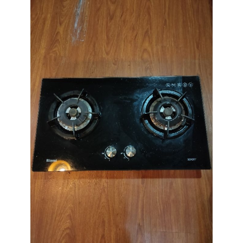 Jual Kompor tanam 2 tungku rinnai RB-2GH-C black bekas | Shopee Indonesia