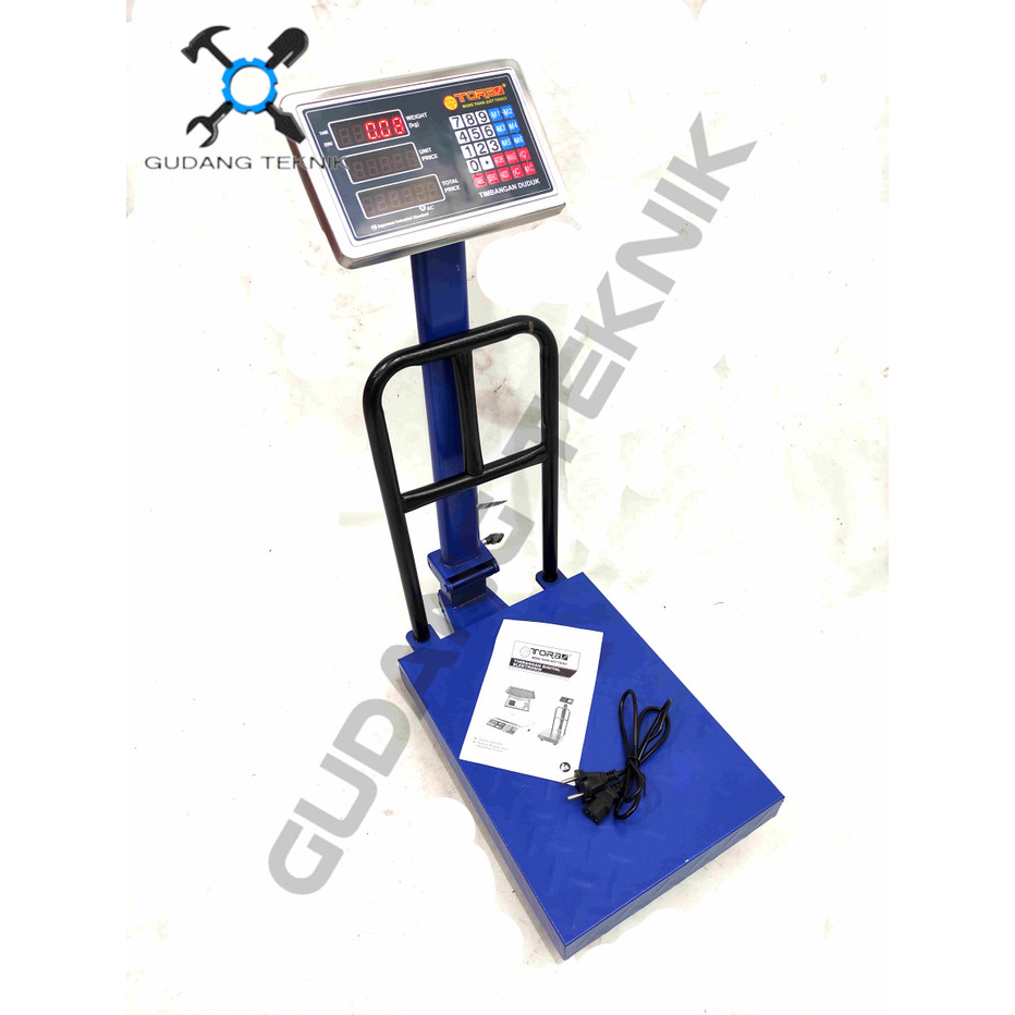 Jual Timbangan Digital Duduk 100kg Rail TORA / Double Display Scale ...