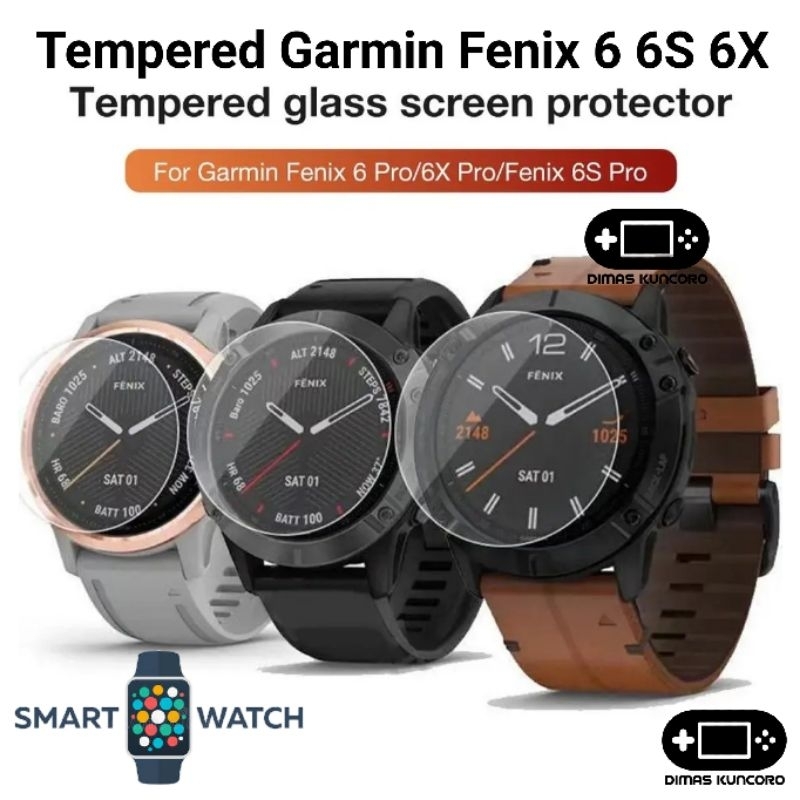 Jual Tempered Garmin Fenix 6 6S 6X anti gores glass screen guard ...