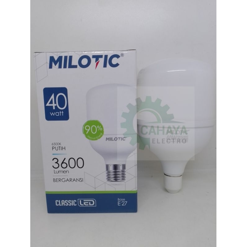 Jual Lampu LED Kapsul/T bulb 40w 40watt MILOTIC | Shopee Indonesia