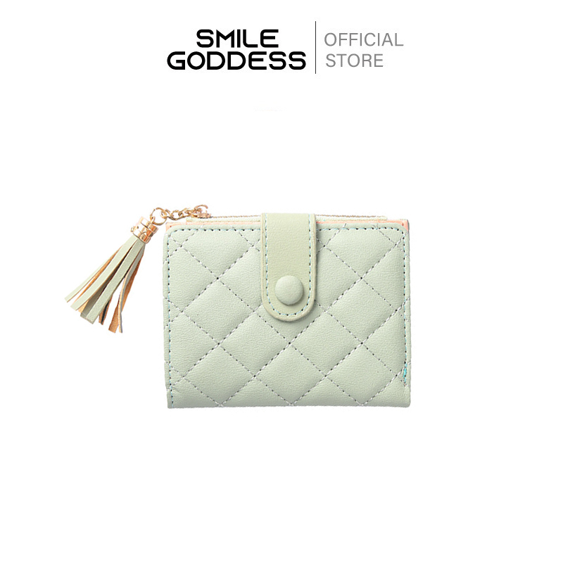 Jual Smile Goddess Fashion Korea Dompet Wanita Kecil Dompet Kulit Lipat ...