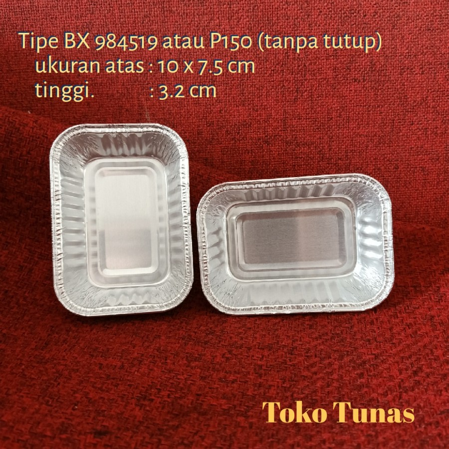 Jual Tray/ Loyang Alumunium Foil Tipe BX984519 984519 ukuran 10 X 7.5 ...
