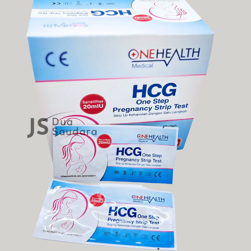 Jual alat tes hamil onehealth HCG 1BOX ISI 50 strip/ alat tes kehamilan ...