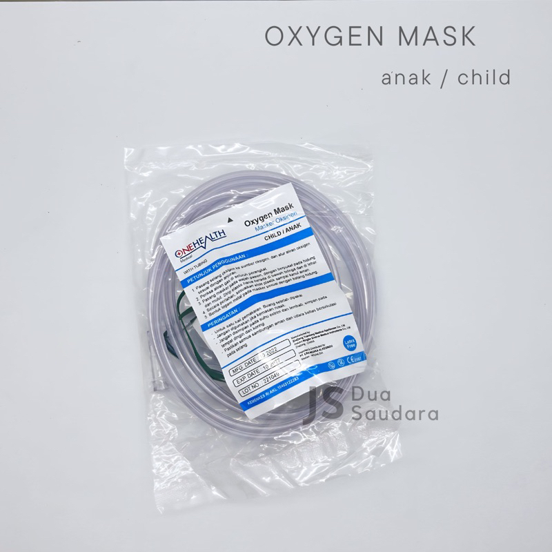 Jual oxygen mask anak / masker pksigen anak / simple oxygen mask ...