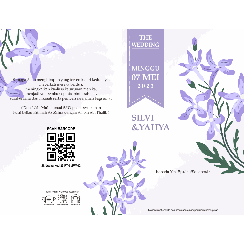 Jual UNDANGAN PERNIKAHAN VINTAGE RUSTIC MODEL BUNGA LAVENDER | Shopee ...