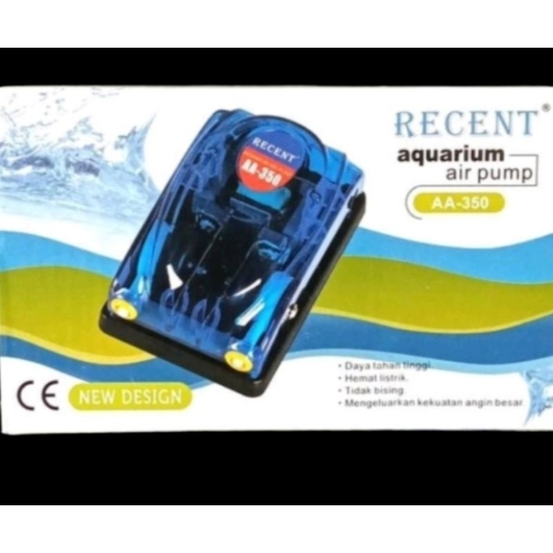 Jual POMPA UDARA AIR PUMP AERATOR RECENT AA 350 dua lubang -mesin gelembung udara aquarium ...