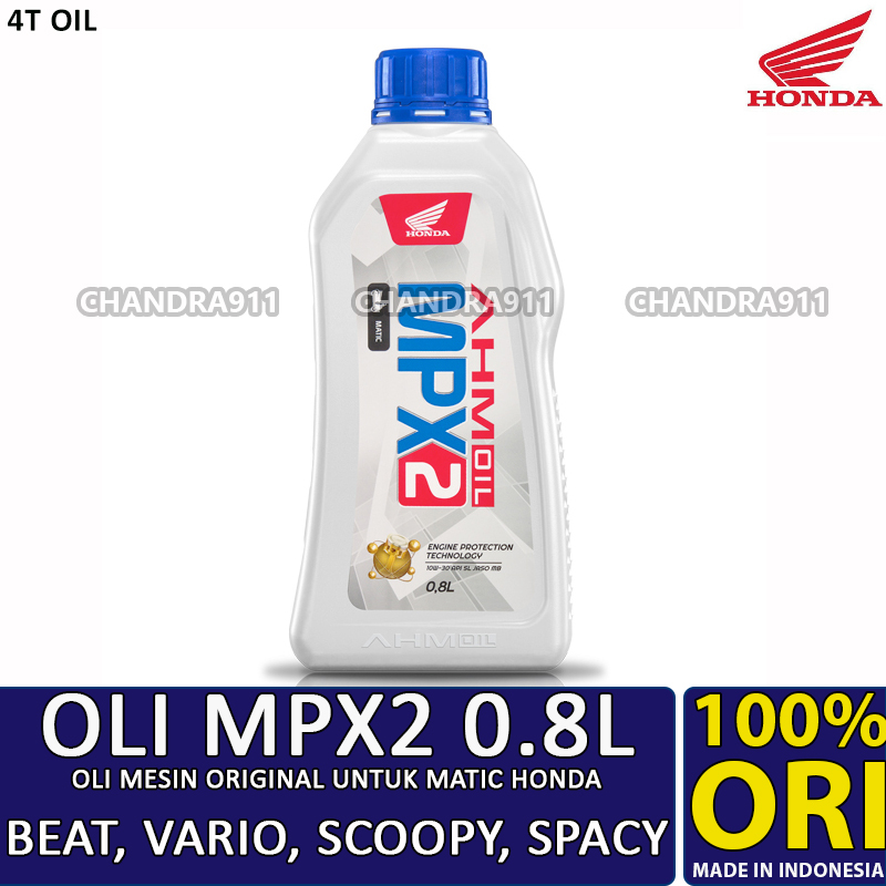 Jual OLI AHM MPX2 0.8L 800ML BEAT VARIO SCOOPY ORIGINAL | Shopee Indonesia