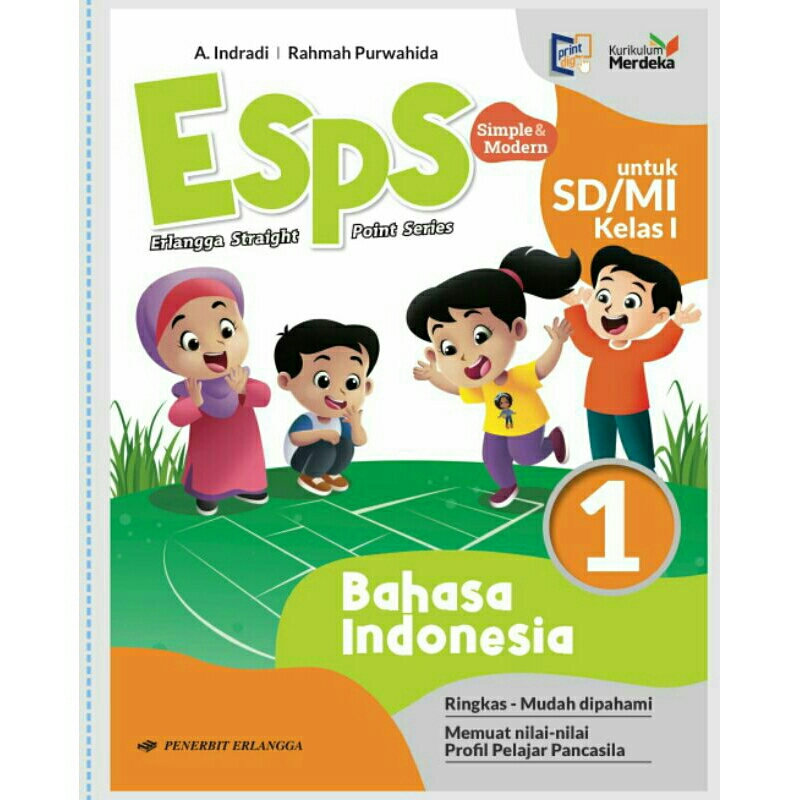 Jual 0024100550 - BUKU ESPS BAHASA INDONESIA SD/MI KELAS 1 KURIKULUM MERDEKA | Shopee Indonesia