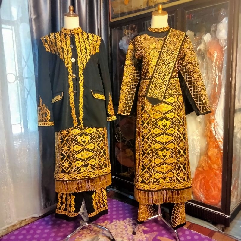 Jual BAJU PENGANTIN ACEH LENGKAP(BAWAHAN SONGKET PAYET JEPANG) | Shopee ...