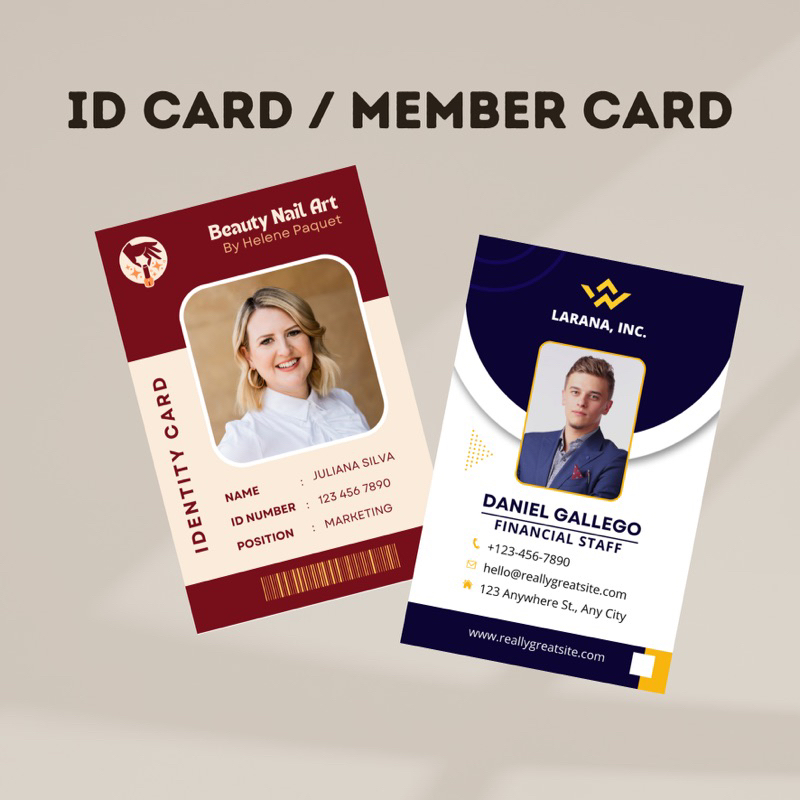 Jual PRINT ID CARD/MEMBER CARD CUSTOM | Shopee Indonesia