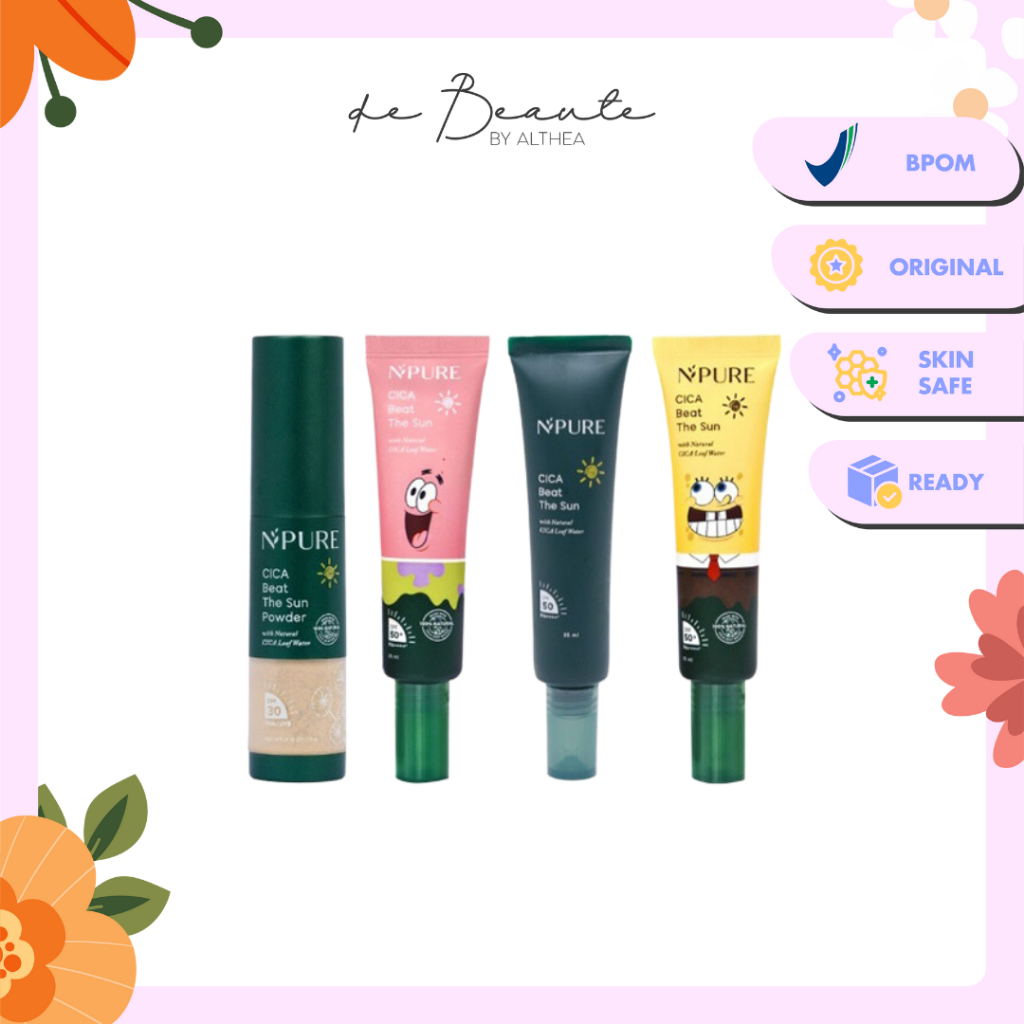 Jual NPURE Cica Beat The Sun Glow Matte SPF 50 | Cica Beat The Sun ...