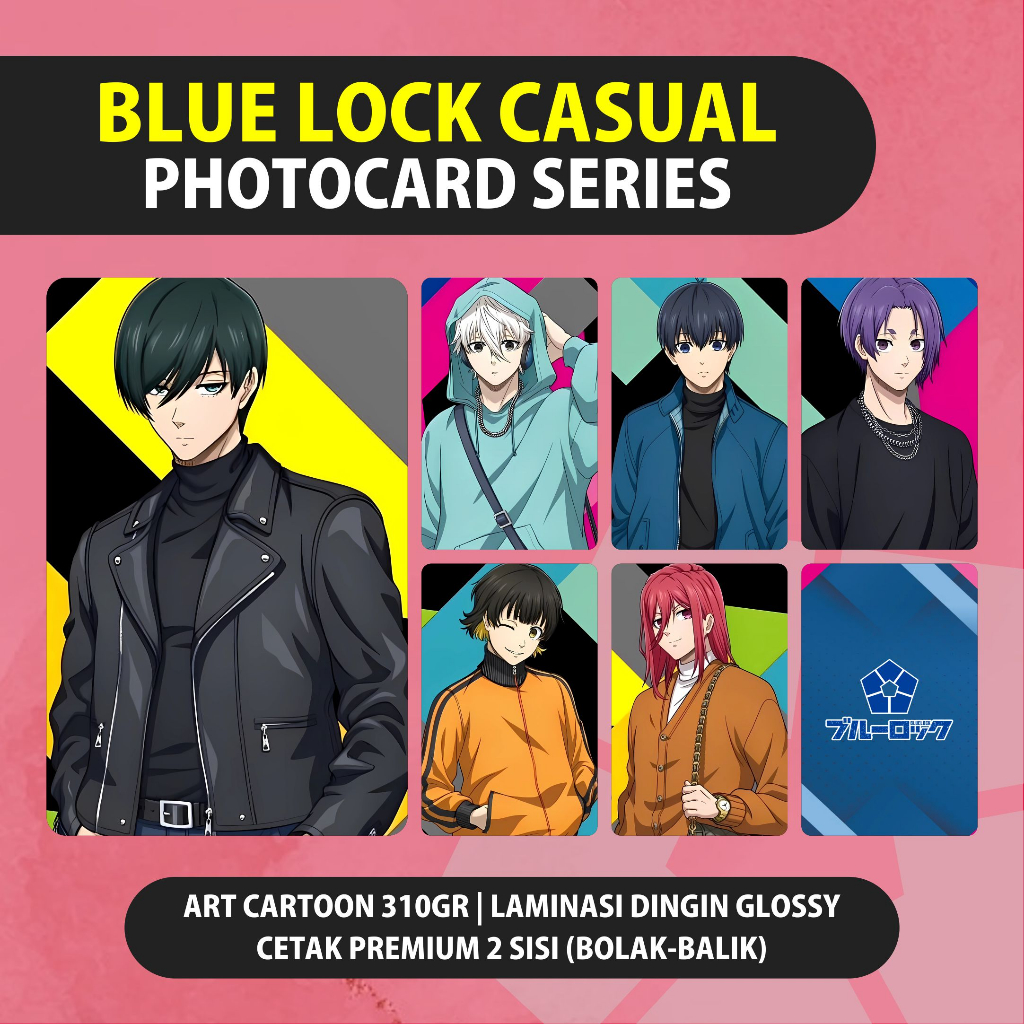 Jual BLUE LOCK CASUAL EDITION PHOTOCARD ANIME | Shopee Indonesia