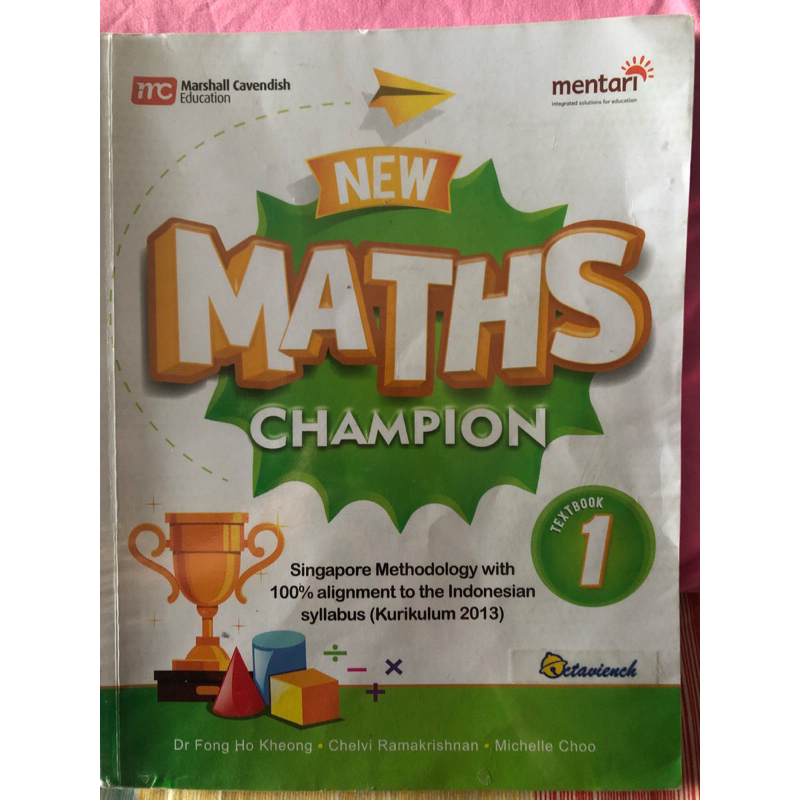 Jual New maths champion textbook 1 marshall cavendish | Shopee Indonesia