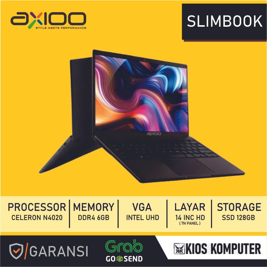 Jual AXIOO SLIMBOOK 14A CELERON N4020 6GB RAM INTEL UHD 14 INC TN 128GB DOS | Shopee Indonesia