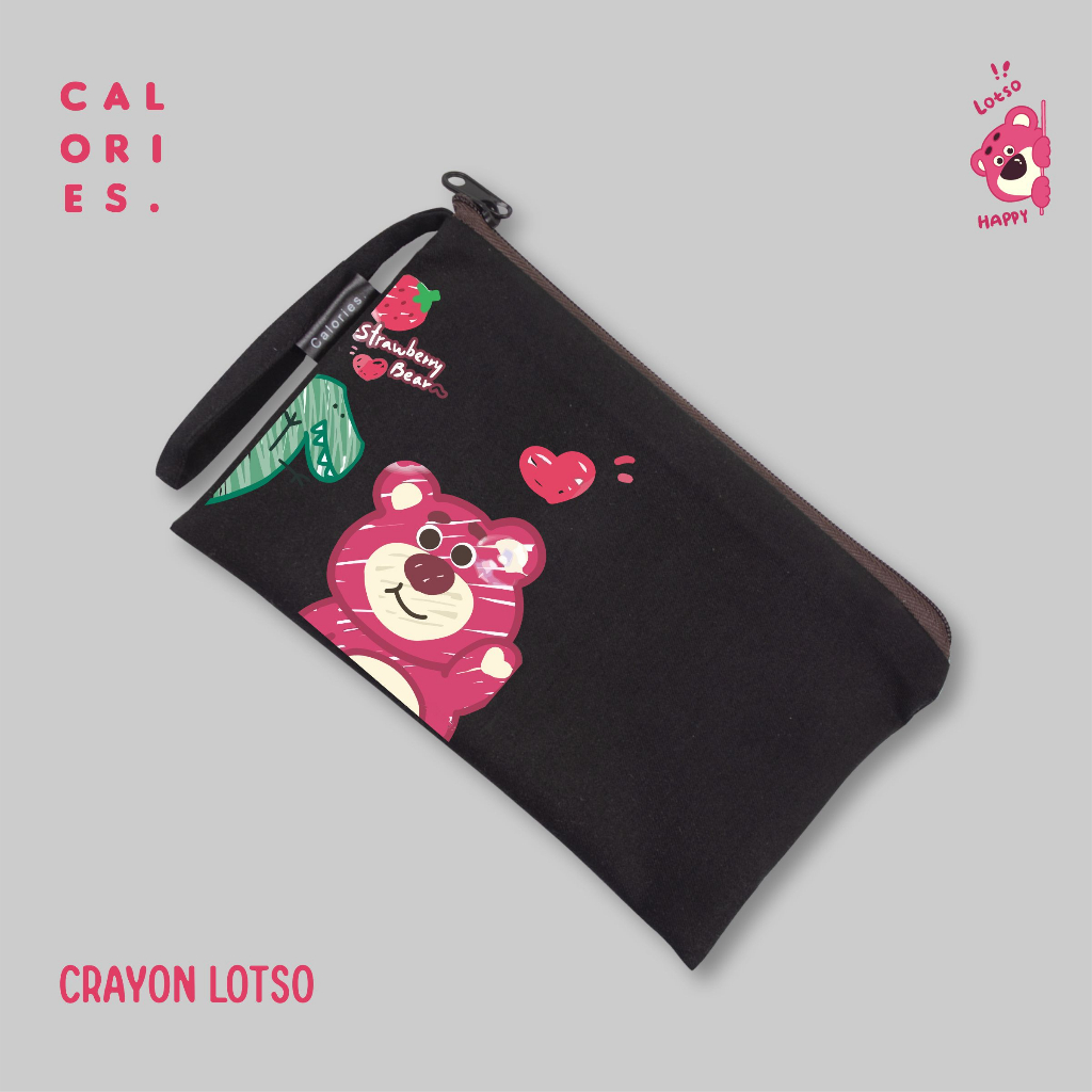 Jual Pouch Hitam Lotso lots O' Huggin' Bear beruang pink kado souvenir ...