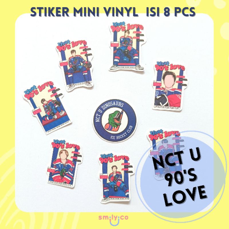 Jual [8 PCS] Stiker Mini Nct U 90's Love Ver. Bahan Vinyl Anti Air ...
