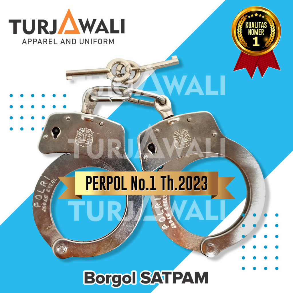 Jual Borgol Tangan Perlengkapan Satpam / Borgol Tangan Polisi | Shopee ...