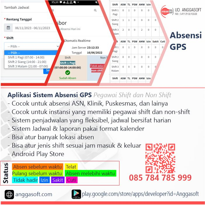Jual Absensi GPS Android Anti Fake GPS Bisa untuk Pegawai Shift No ...